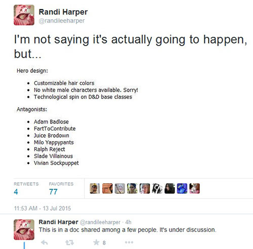 Randi Harper might make a game based on #GamerGate - TGG