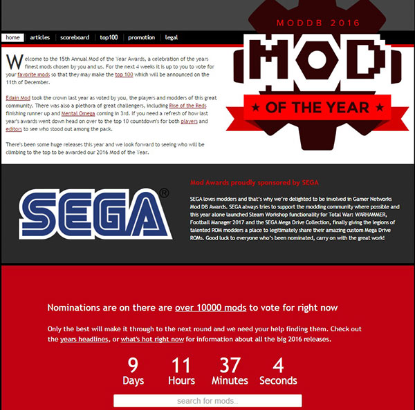 The 2016 Mod of the Year Awards has just kicked-off - TGG