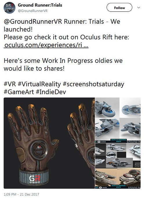 "Ground Runner: Trials" is out now for Oculus Rift - TGG